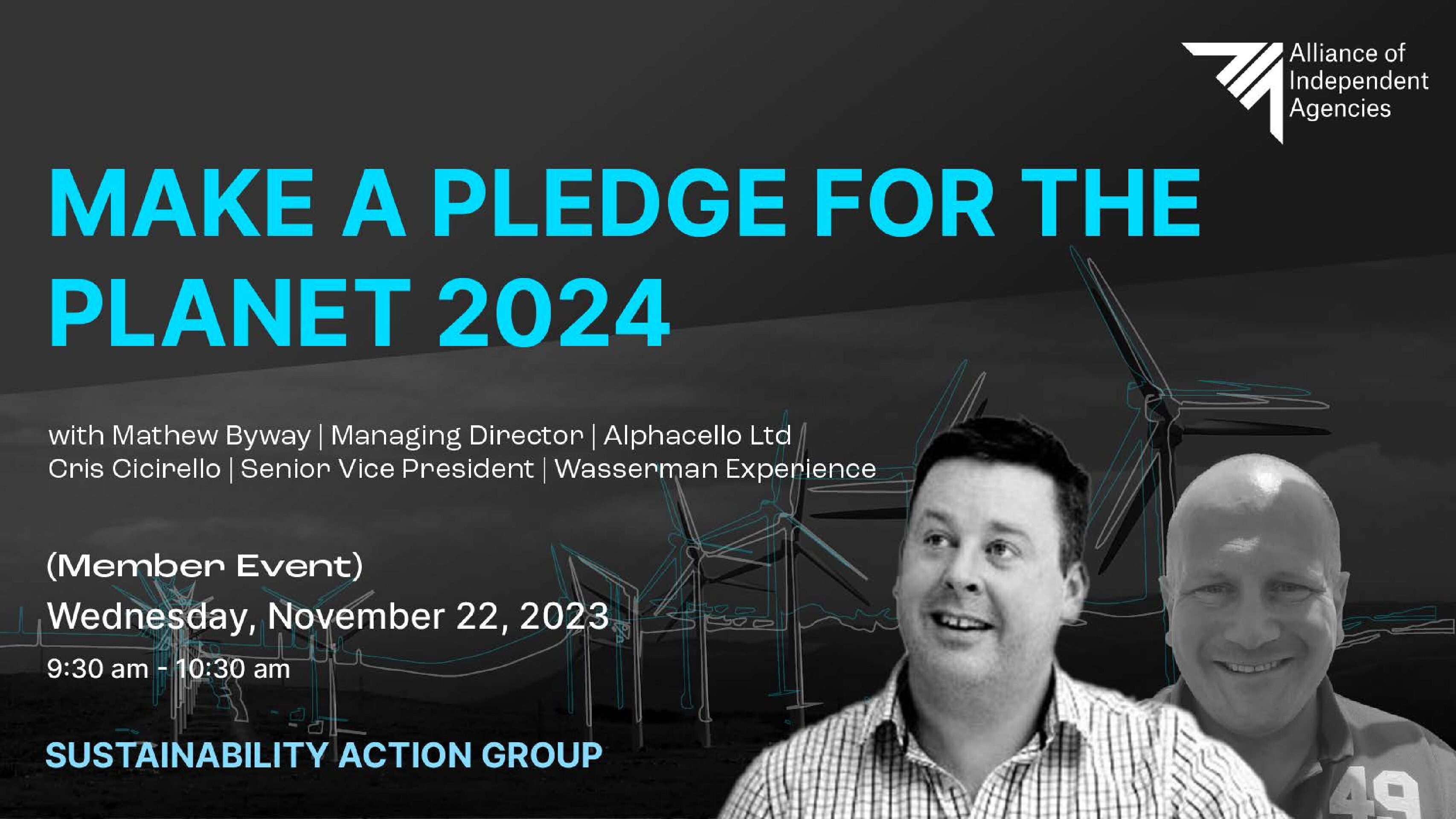 MAKE A PLEDGE FOR THE PLANET 2024 - Sustainability Action Group (Member ...